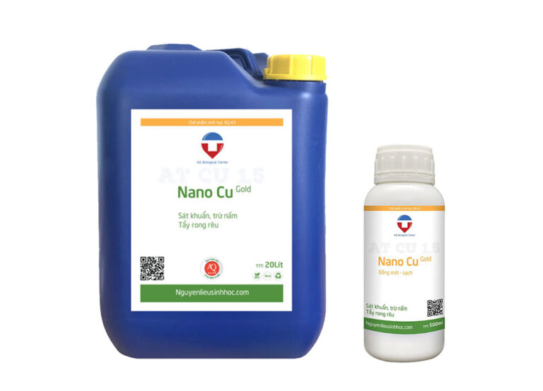 Thuốc tẩy rong rêu trên thân cây Nano Cu gold sát khuẩn, trừ nấm